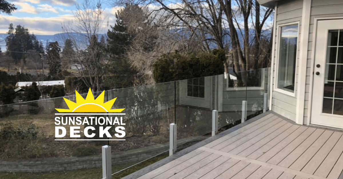 Installation of Grande Vista Topless Glass Railing on AZEK Deck